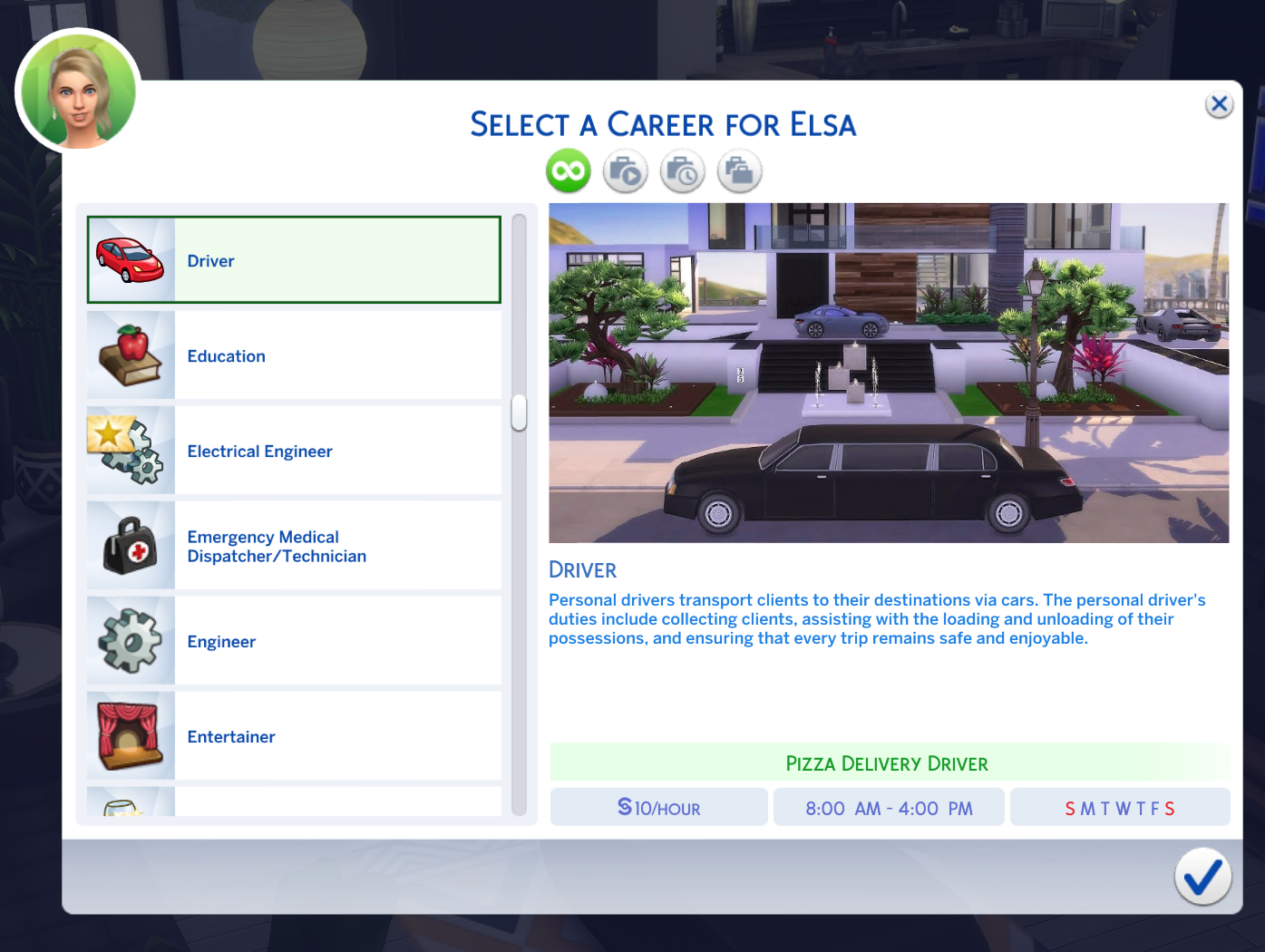 Driver Career – Welcome to KiaraSims4Mods!