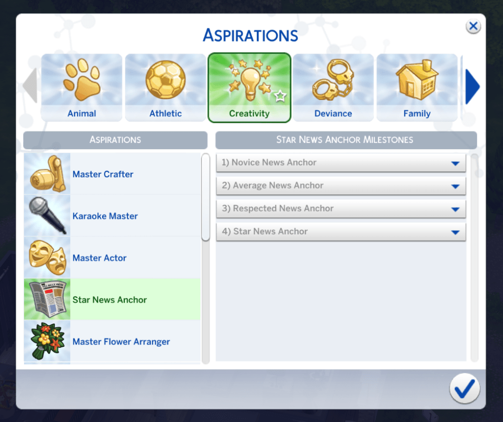 Star News Anchor Aspiration - The Sims 4 Mods - CurseForge