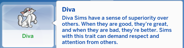 Diva Trait – Welcome to KiaraSims4Mods!