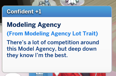 Modeling Agency Lot Trait - The Sims 4 Mods - CurseForge