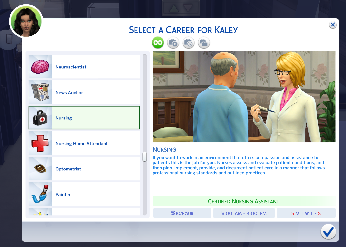 Nursing Career – Welcome to KiaraSims4Mods!
