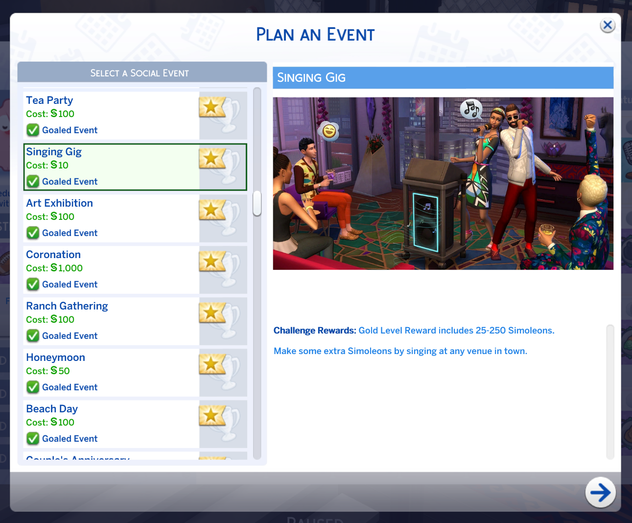 Singing Gig Event – Welcome to KiaraSims4Mods!